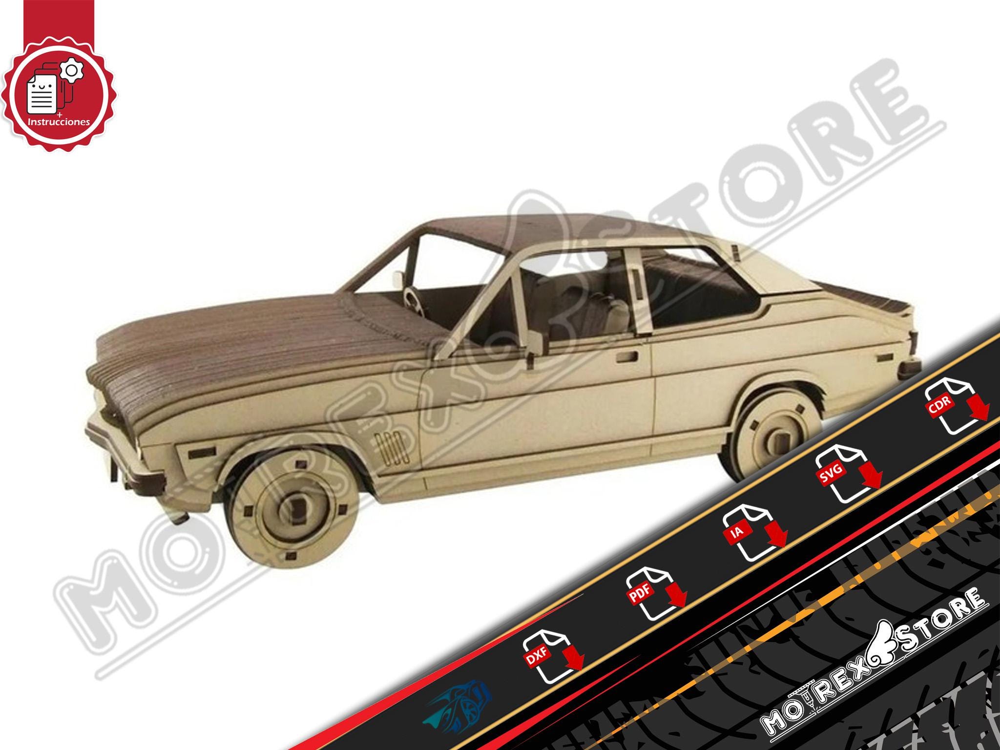 Holden Monaro Gts 3mm Cnc Laser Cut File Dxf, Ai, Cdr, Pdf, Svg Files ...