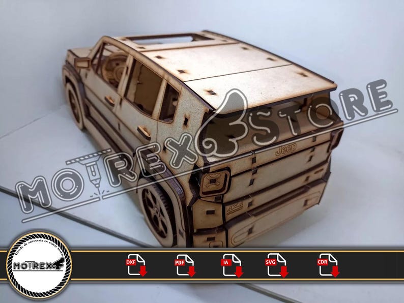 Jeep Renegade 3mm Cnc Laser Cut Dxf, Ai, Cdr, Pdf, Svg Files. Etc - Etsy