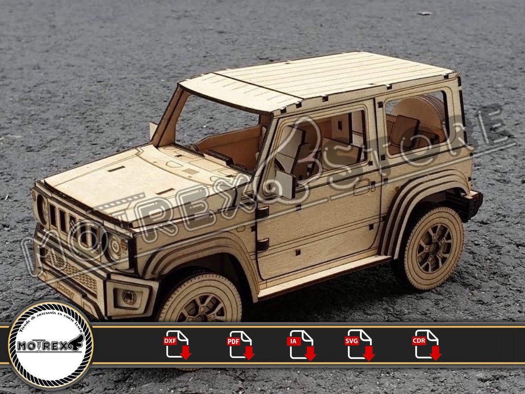 Suzuki Jimny 2021 3mm Cnc Laser Cut Dxf, Ai, Cdr, Pdf, Svg Files. Etc ...