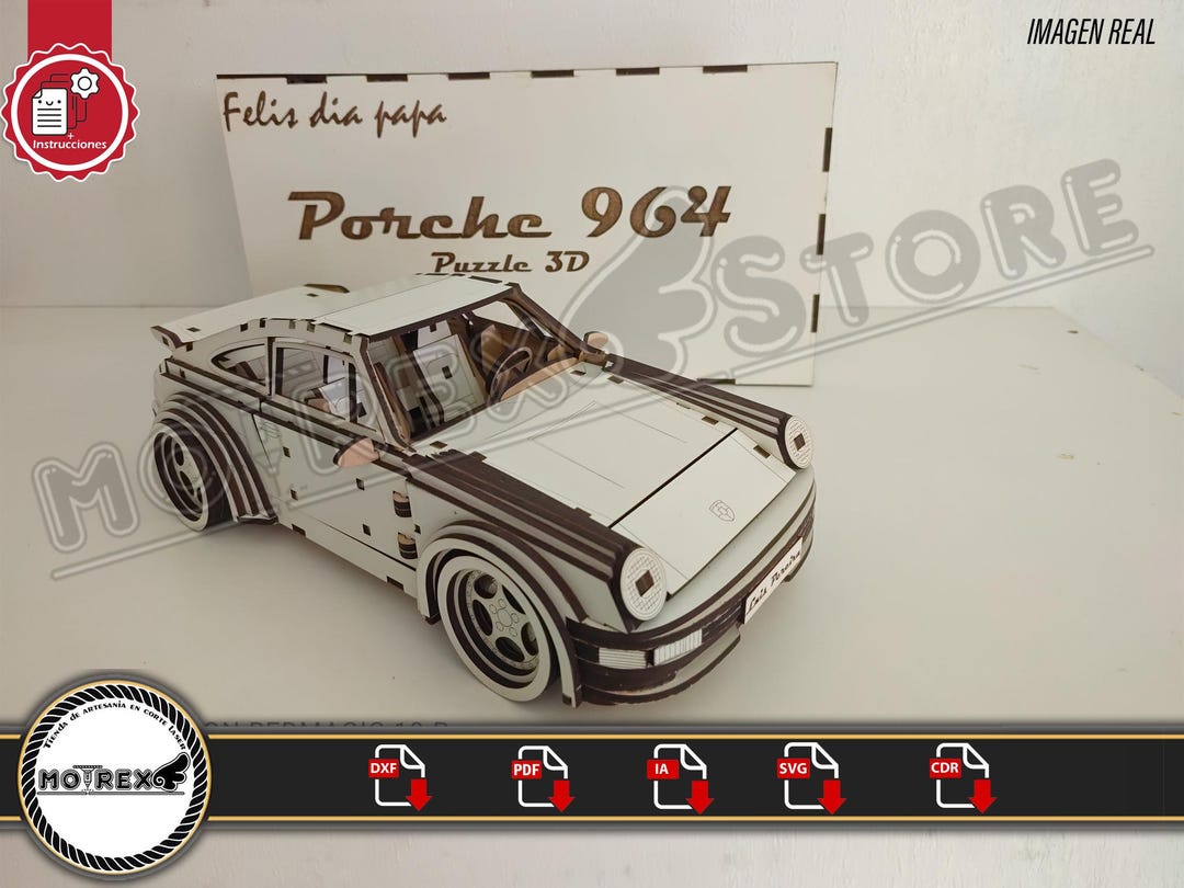 Sports Car Layered and Box 3mm Cnc Laser Cut File Dxf, Ai, Cdr, Pdf ...