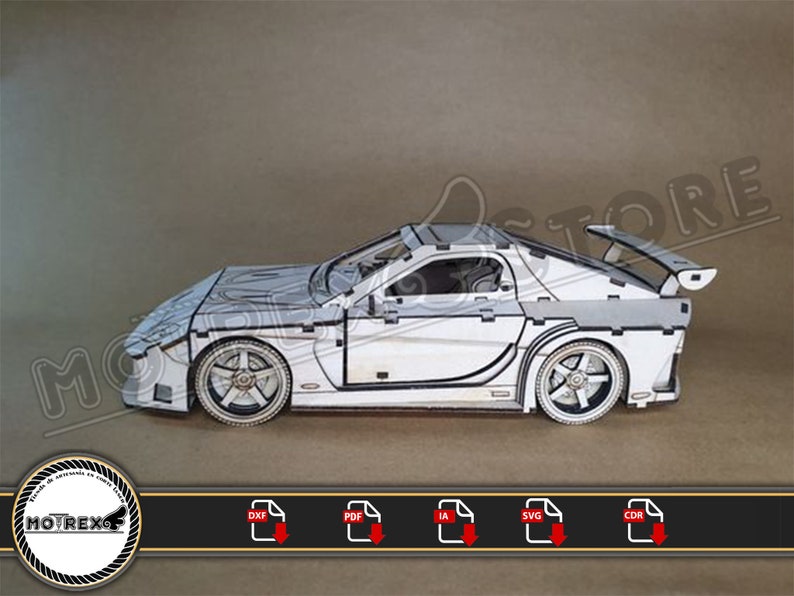 Mazda Rx7 Tokyodrift Cnc Laser Cut Dxf, Ai, Cdr, Pdf, Svg Files. Etc - Etsy