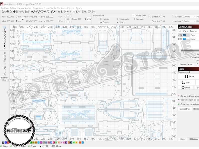 Mercedes X Monster Cnc Laser Cut Dxf, Ai, Cdr, Pdf, Svg Files. Etc ...