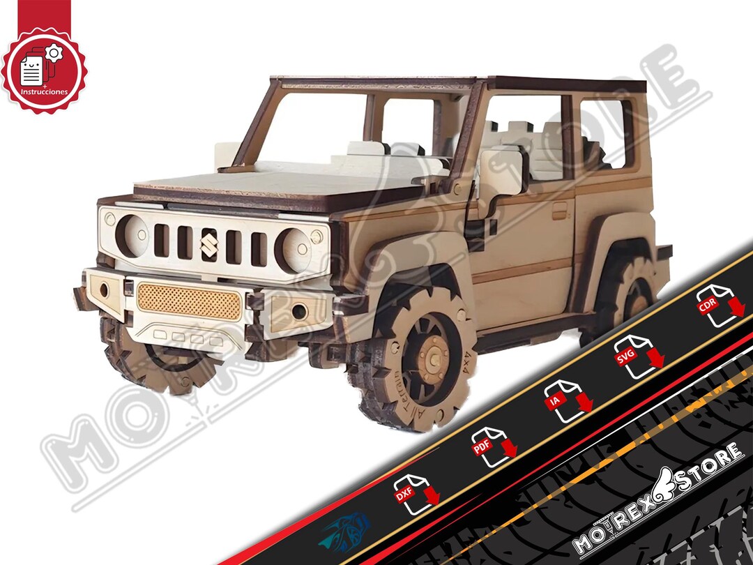 Suzuki Jimny 2020 3mm Cnc Laser Cut Dxf, Ai, Cdr, Pdf, Svg Files. Etc ...