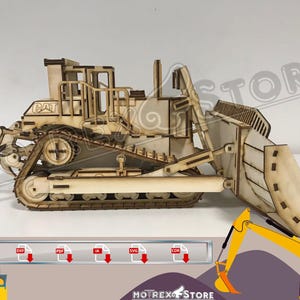 Mining Machine D11 Dozer Cnc Laser Cut Files Dxf, Ai, Cdr, Pdf, Svg ...