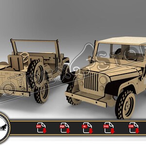 Jeep Cj5 Cnc Laser Cut Dxf, Ai, Cdr, Pdf, Svg Files. Etc - Etsy