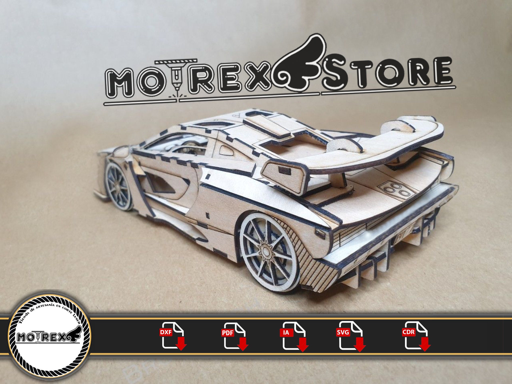Mclaren Senna Cnc Laser Cut Dxf, Ai, Cdr, Pdf, Svg Files. Etc - Etsy