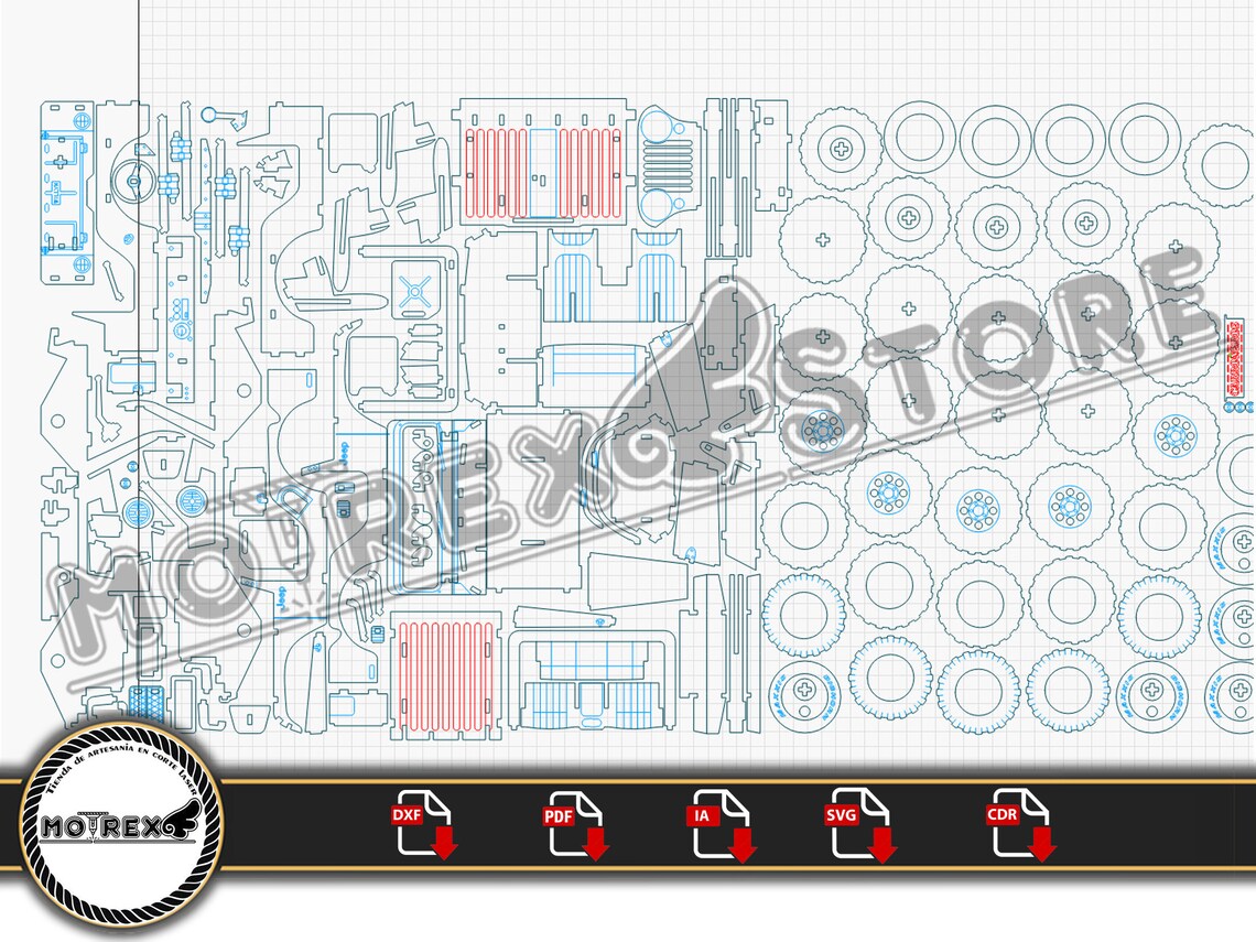 Jeep Cj5 Cnc Laser Cut Dxf, Ai, Cdr, Pdf, Svg Files. Etc - Etsy