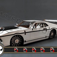 Laser Cut Wooden Morgan 3 Wheel Car Puzzle Kit Cdr Dxf Svg Ai File ...