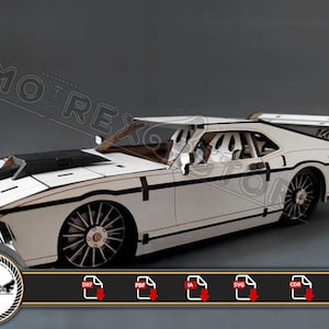 Ford Mustang Cnc Laser Cut Dxf, Ai, Cdr, Pdf, Svg Files. Etc - Etsy