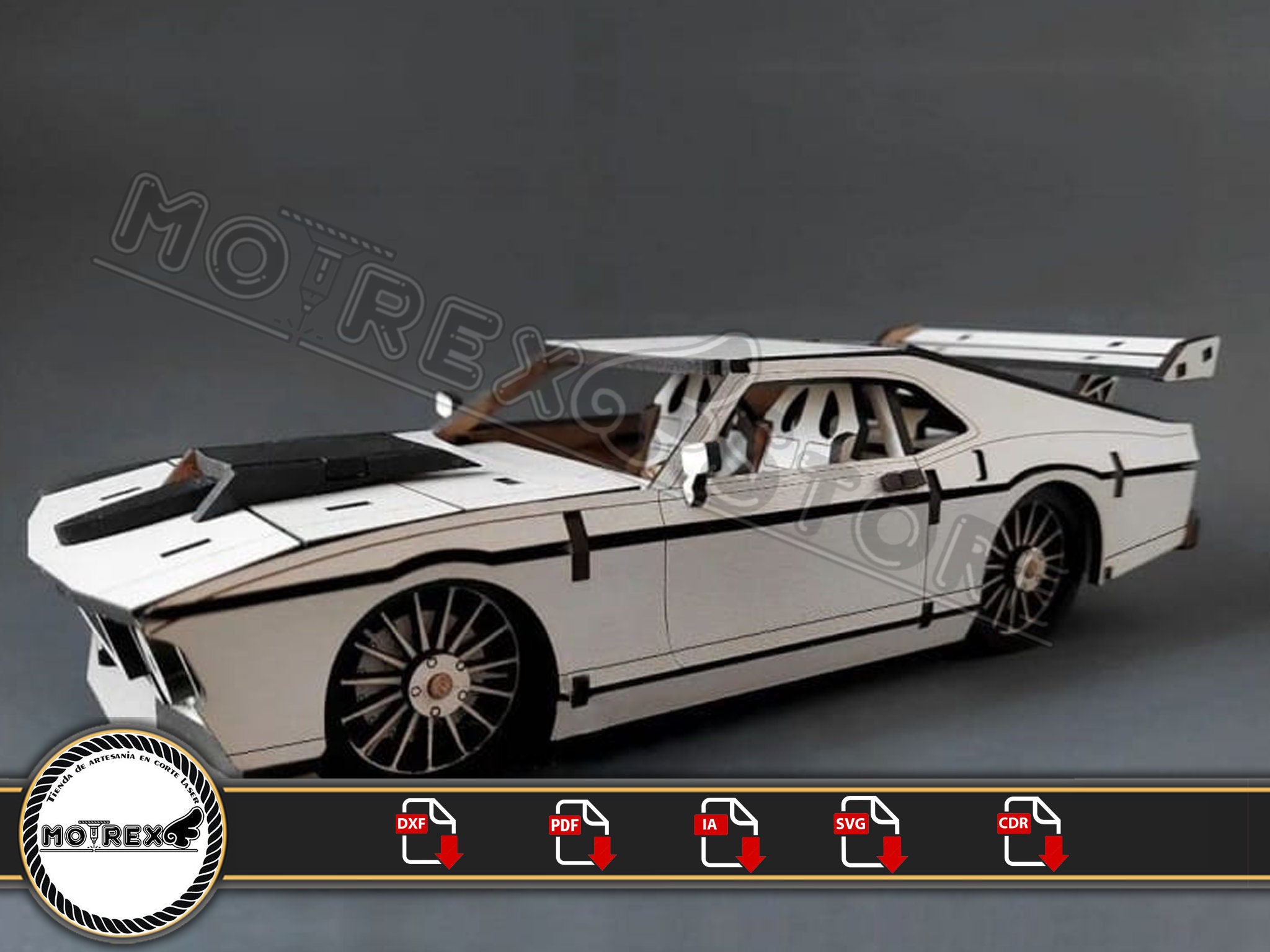 Ford Mustang Cnc Laser Cut Dxf, Ai, Cdr, Pdf, Svg Files. Etc - Etsy