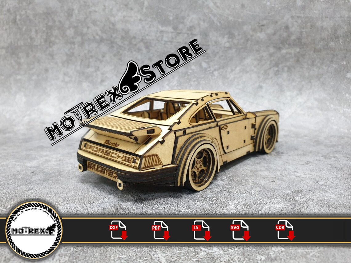 Porche 964 Turbo Cnc Laser Cut Dxf, Ai, Cdr, Pdf, Svg. Etc - Etsy