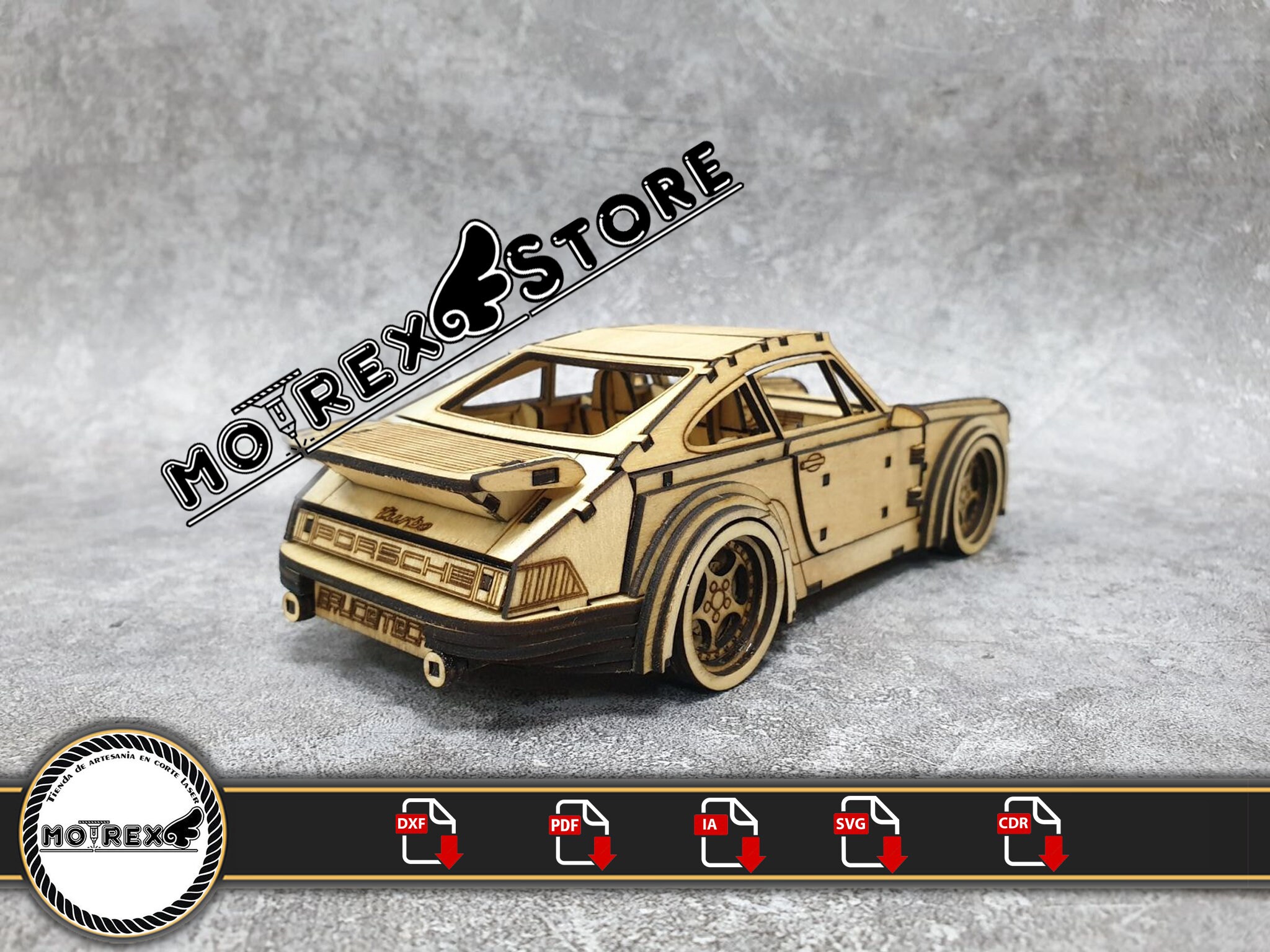 Porche 964 Turbo Cnc Laser Cut Dxf, Ai, Cdr, Pdf, Svg. Etc - Etsy