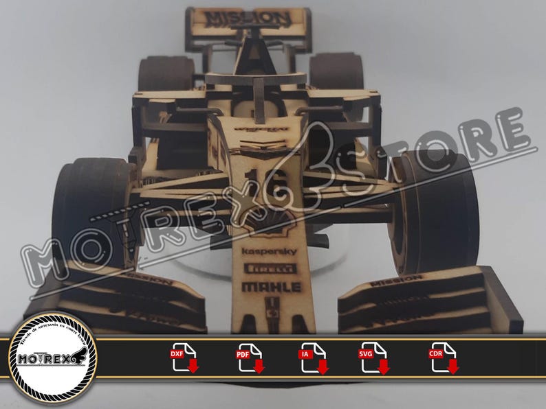 Ferrari SF 1000 3mm Cnc Laser Cut Dxf, Ai, Cdr, Pdf, Svg Files. Etc ...