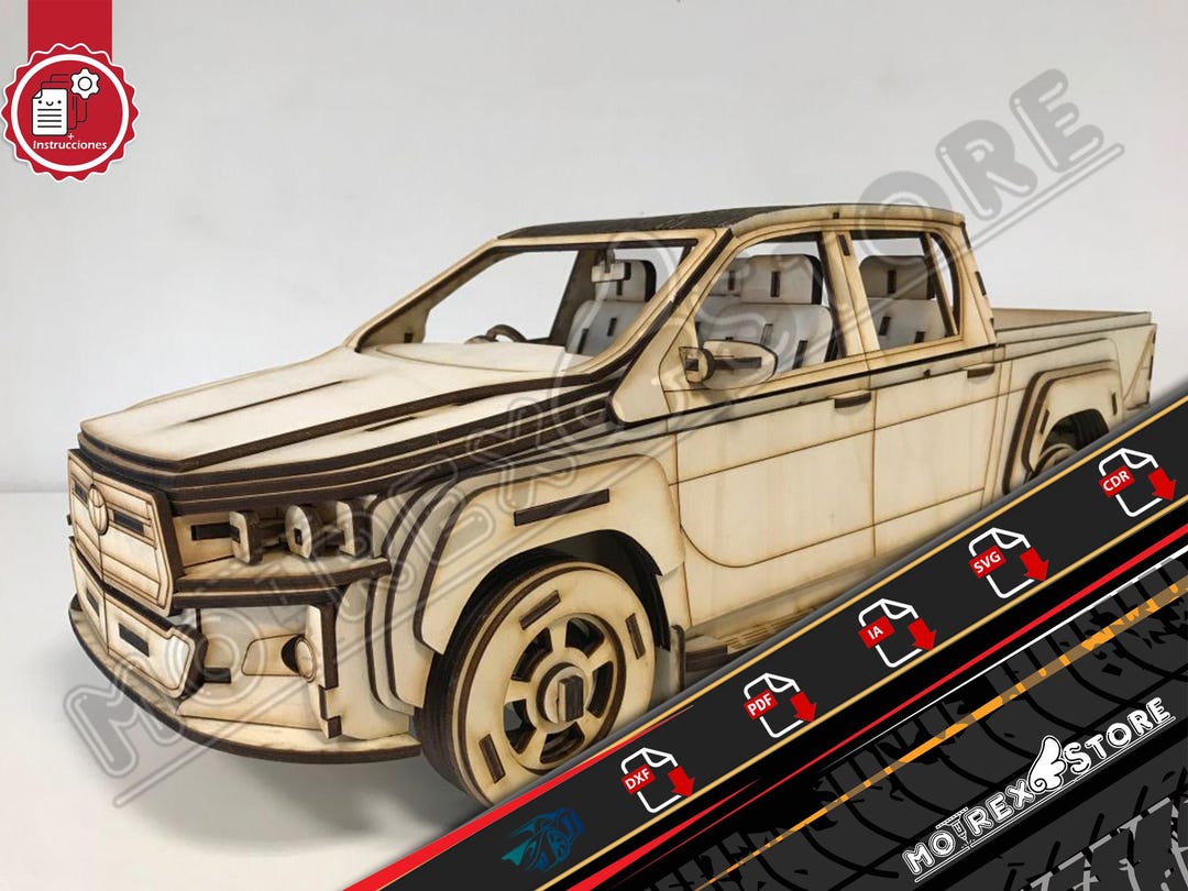 Toyota Hilux Modified 3mm Cnc Laser Cut Dxf, Ai, Cdr, Pdf, Svg Files ...