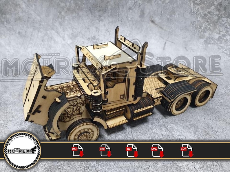 Kenworth T800 Truck Files 3mm Cnc Laser Cut Dxf, Ai, Cdr, Pdf, Svg. Etc ...