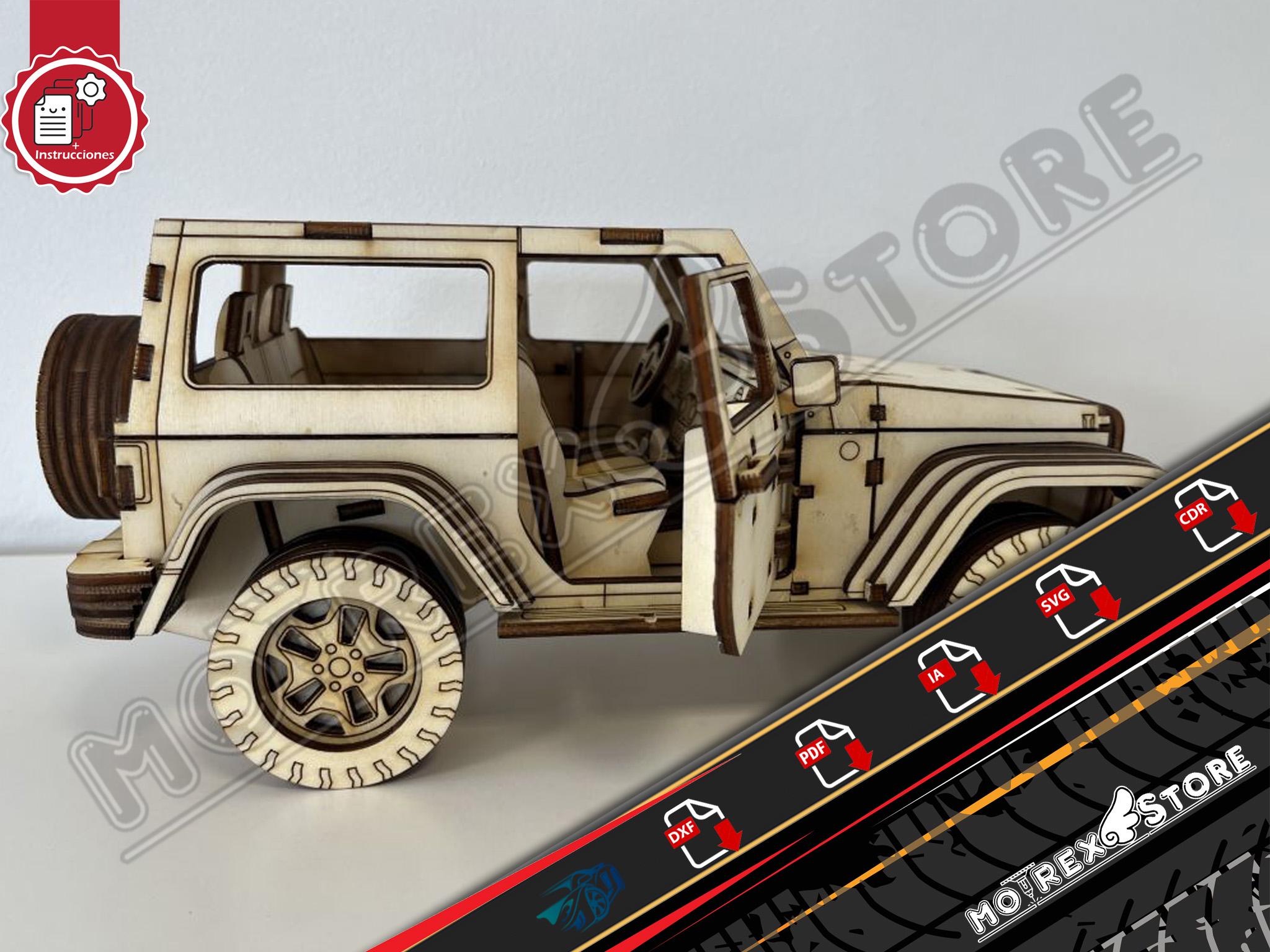Jeep Wrangler 3mm Cnc Laser Cut Dxf, Ai, Cdr, Pdf, Svg Files. Etc - Etsy