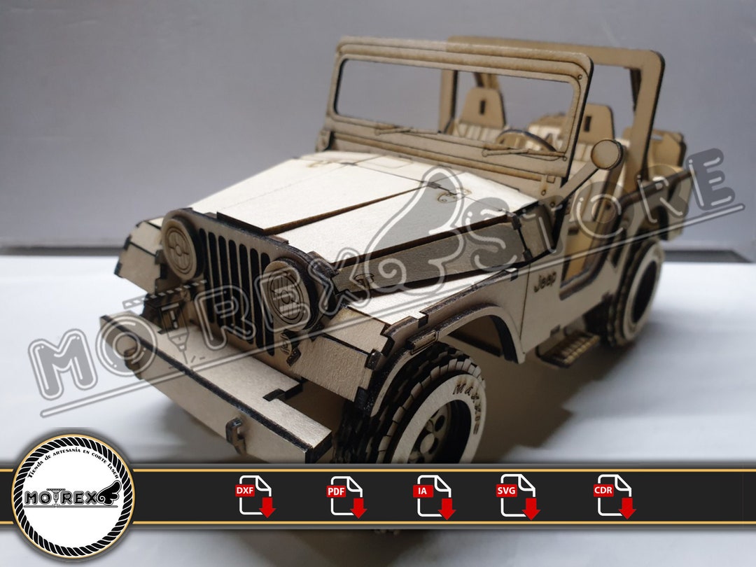 Jeep Cj5 Cnc Laser Cut Dxf, Ai, Cdr, Pdf, Svg Files. Etc - Etsy