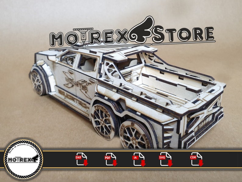 Mercedes X Monster Cnc Laser Cut Dxf, Ai, Cdr, Pdf, Svg Files. Etc ...