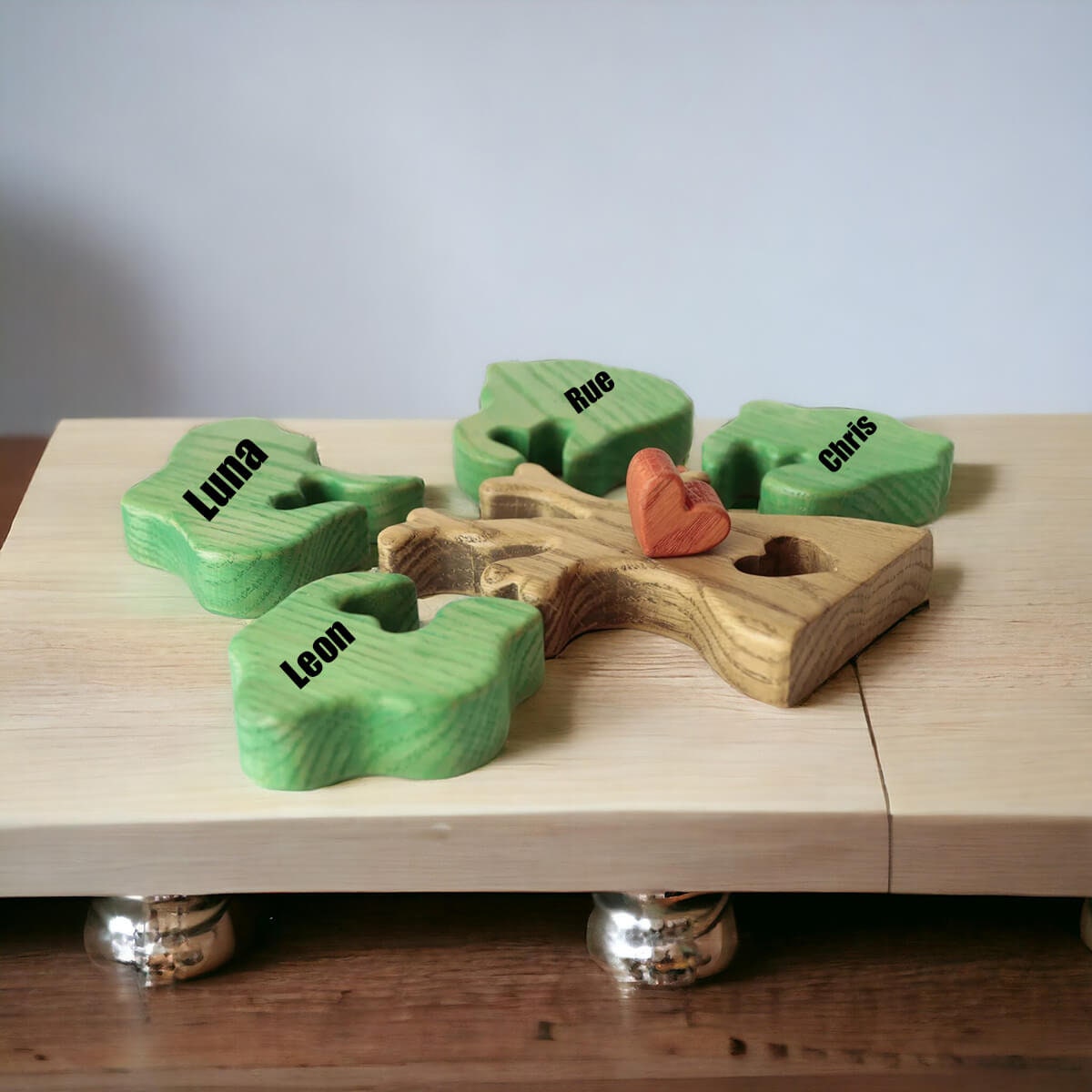 Personalized Wooden Family Tree Puzzle, Custom Family Home Decor ...