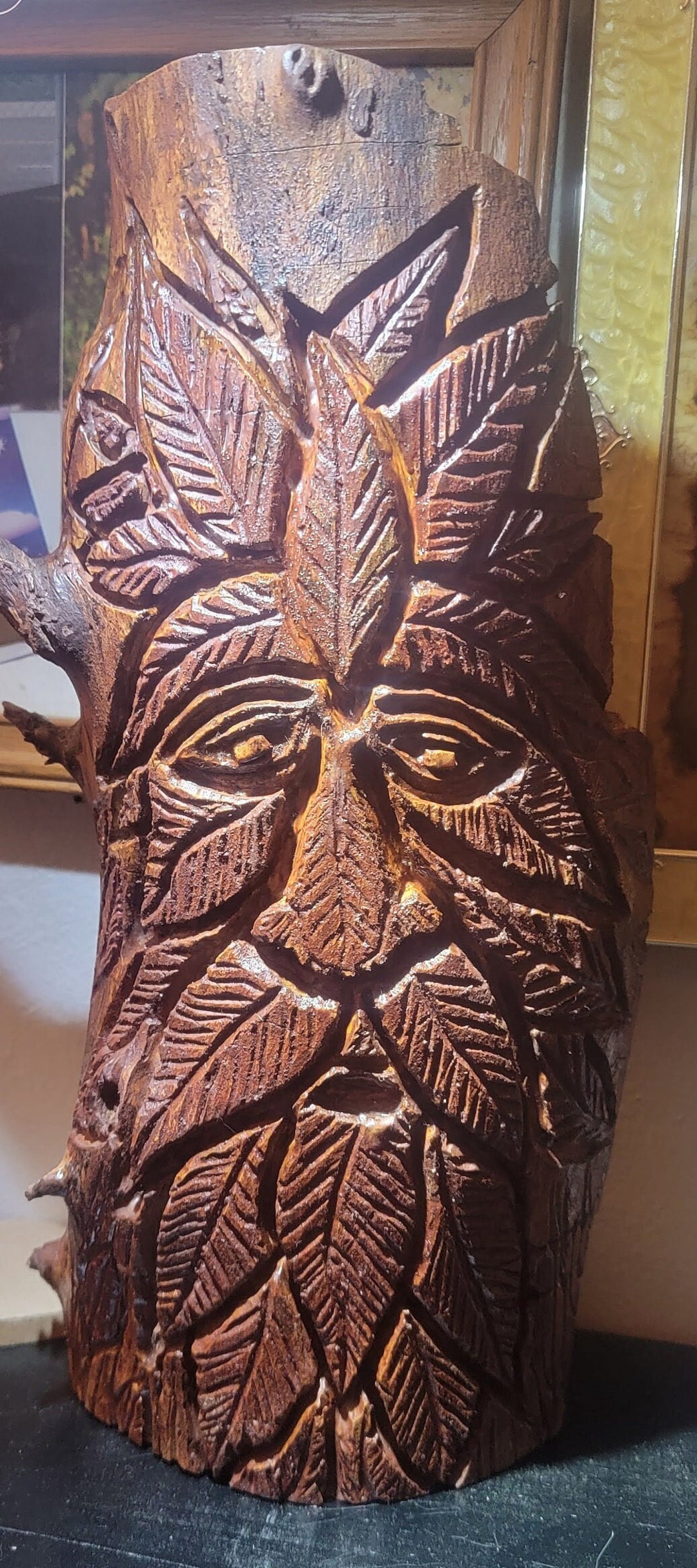 Wood Tree Man Face Wall Hanging - Etsy