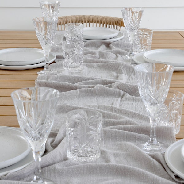 Grey Table Runner - Etsy UK