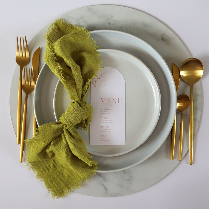 Chartreuse Napkins - Etsy