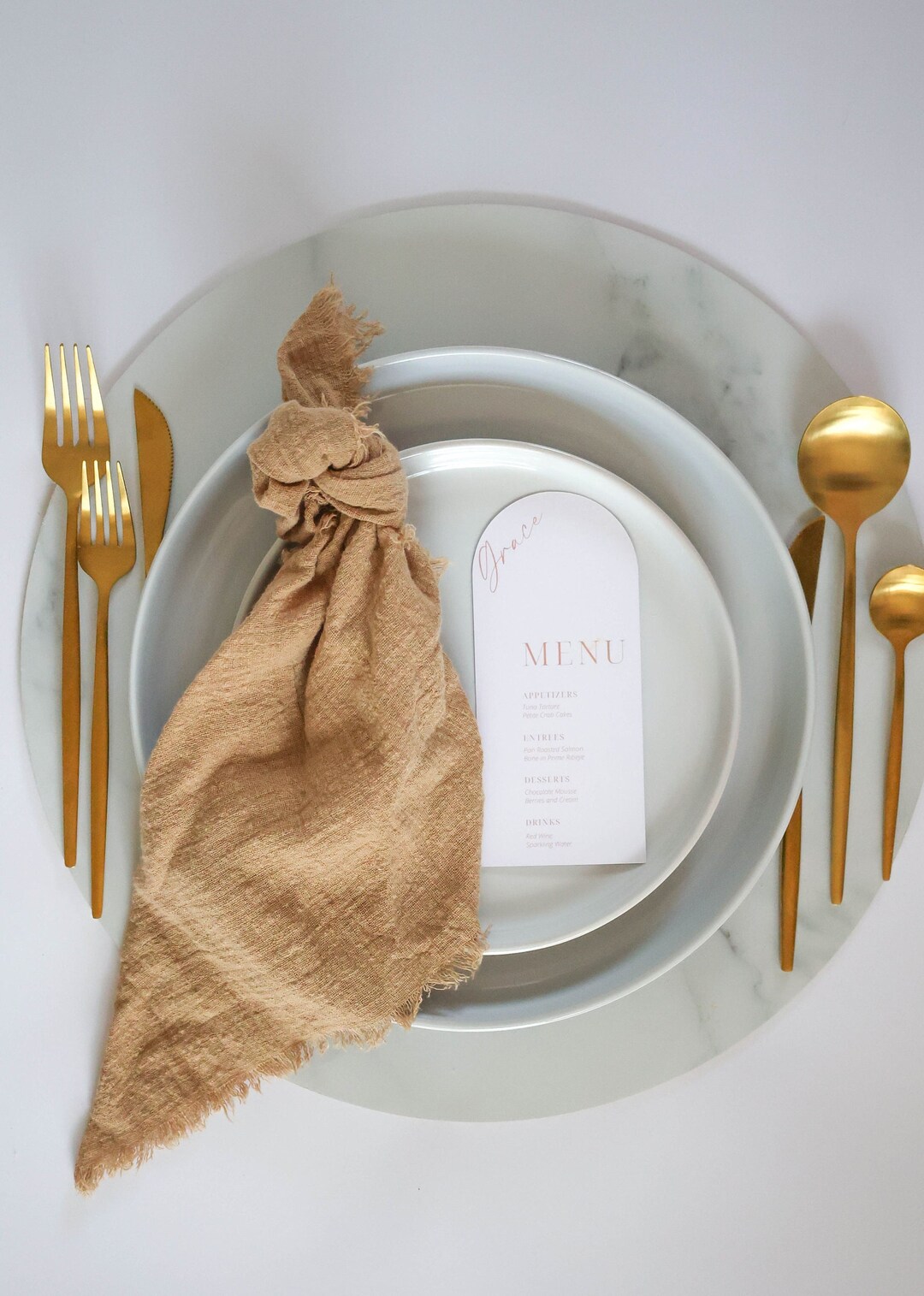 Latte Light Brown Modern Cloth Napkins for Rustic Wedding or Reusable ...