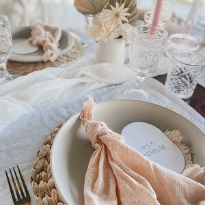 Peach Napkins - Cloth Napkins Modern - Wedding Napkins - Reusable ...