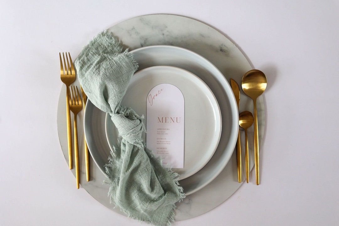 Sage Green Napkins - Cloth Napkins Modern - Organic Cotton Napkins ...