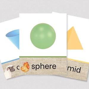 FARM THEME 2D and 3D Shapes Posters for Classroom, Set of 21 Printable ...