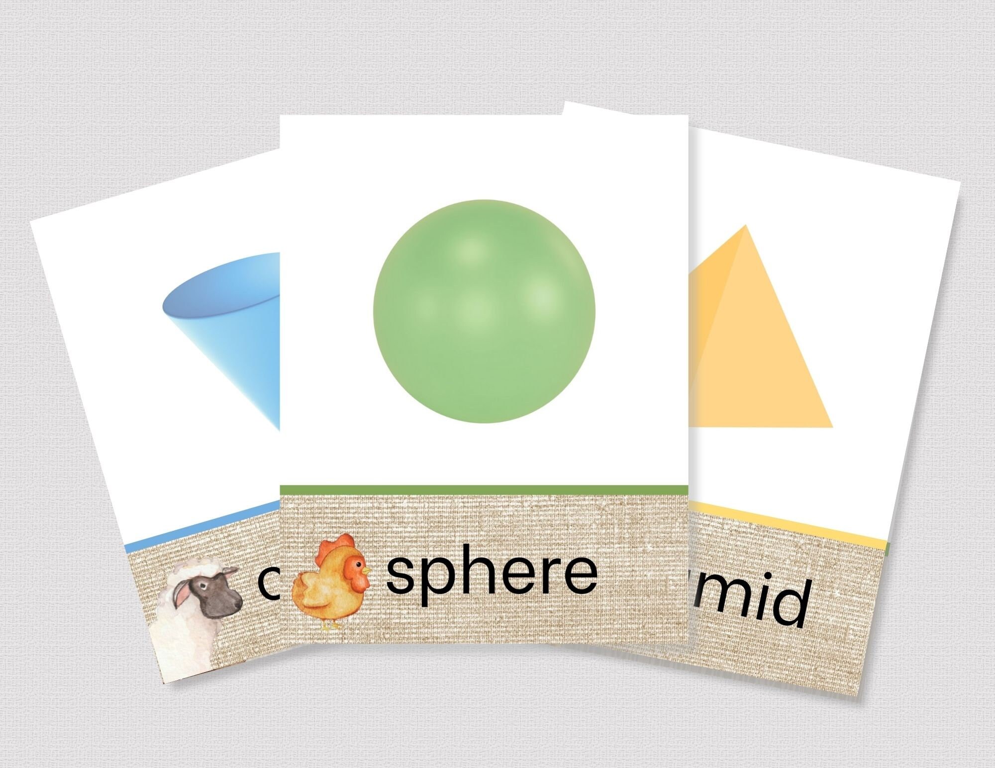 FARM THEME 2D and 3D Shapes Posters for Classroom, Set of 21 Printable ...