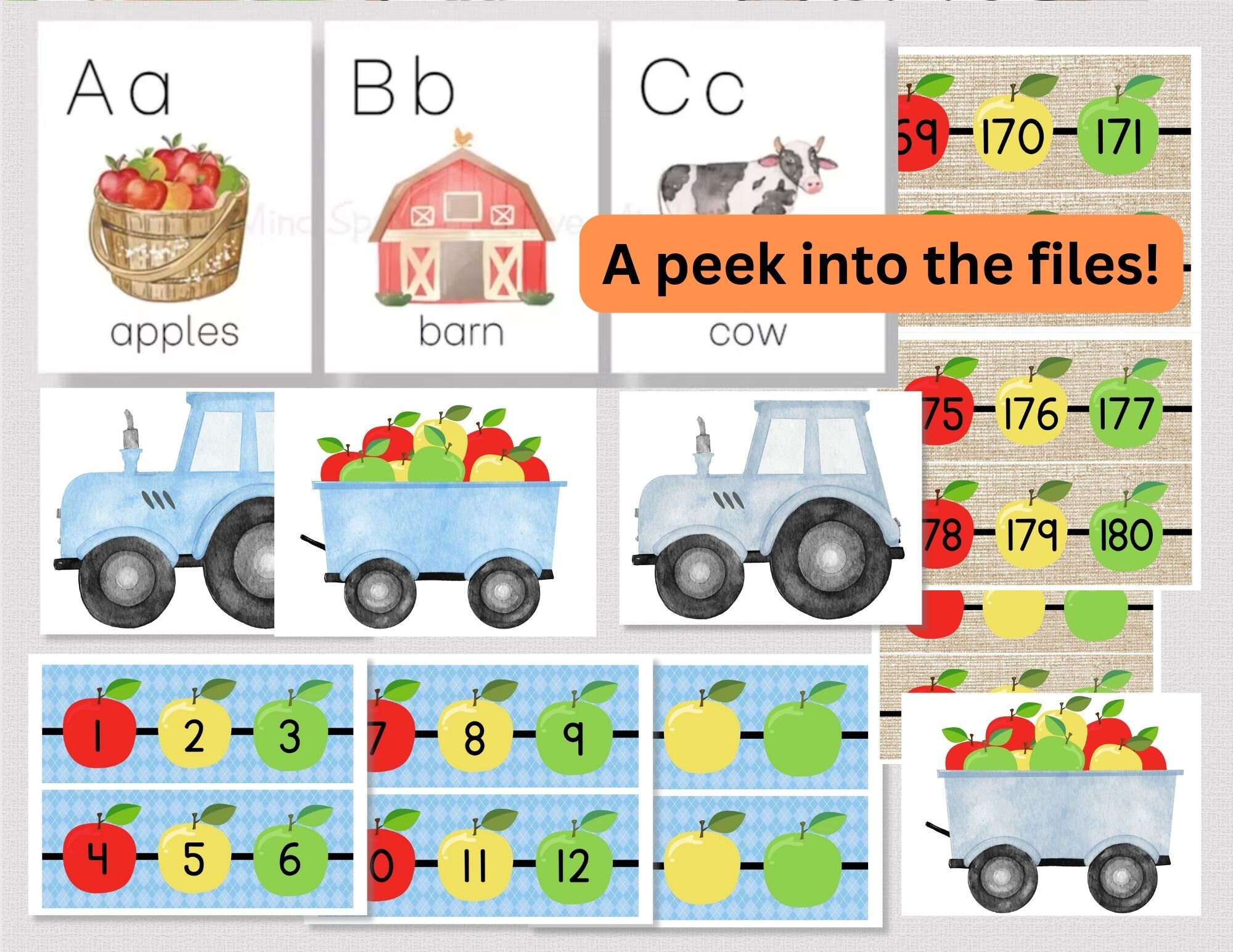 FARM THEME Classroom Decor Bundle, Printable Farm Theme Classroom Decor ...