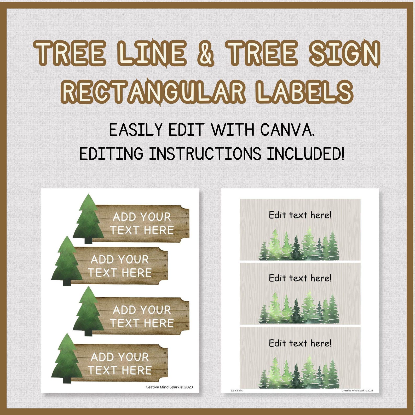 WOODLAND CLASSROOM LABELS and Tags, Large Set of Editable Woodland ...