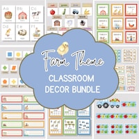 Editable Name Tags / Farm Animal Theme Classroom / Barn Class Kids ...