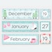 WINTER CLASSROOM CALENDAR Set, Printable December Calendar, January ...