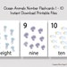 NUMBER FLASHCARDS 1-10 Printable Ocean Animal Number Cards - Etsy