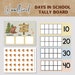 WOODLAND DAYS in SCHOOL Tally Board, Days at School Tally Posters, 100 ...