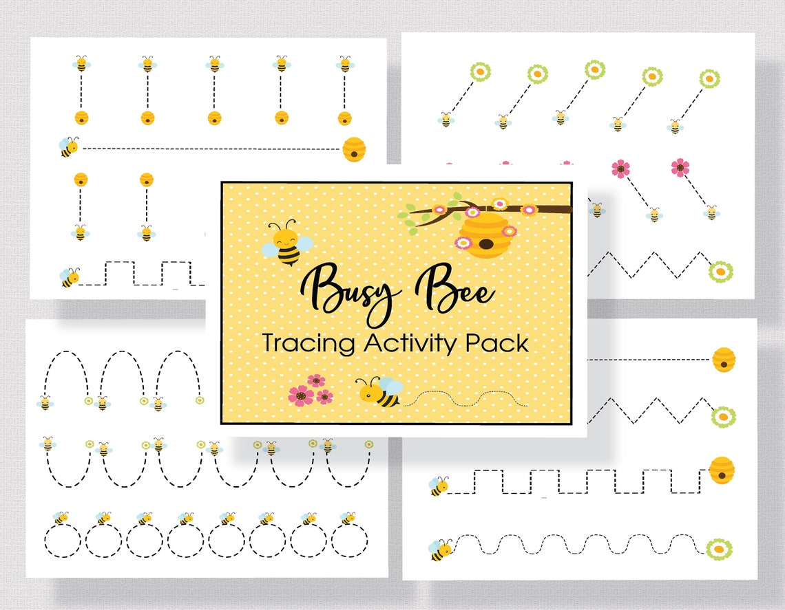 PRESCHOOL LINE TRACING Busy Book, Preschool Tracing Activitiy Book, Pre ...