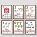 FARM THEME NUMBER Posters, Printable Farm Theme, Numbers 1-20 Classroom ...