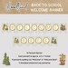 BACK TO SCHOOL Printable Banner, Welcome Back Woodland Theme Classroom ...