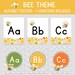 BEE THEME ALPHABET Posters, Printable Honey Bee Alphabet, 4 Versions ...