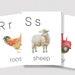 FARM THEME ALPHABET Posters, Printable Farm Alphabet, Farm Alphabet ...