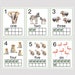 JUNGLE NUMBER POSTERS, Printable Safari Theme Numbers 1-20 With Tens ...