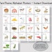 FARM THEME ALPHABET Posters, Printable Farm Alphabet, Farm Alphabet ...