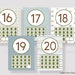 BOHO NUMBER POSTERS for Classroom, Printable Boho 1-20 Classroom Number ...