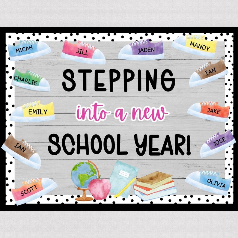BACK TO SCHOOL Bulletin Board Kit, Printable Welcome Bulletin Board for ...