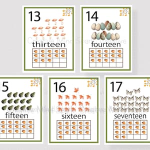 WOODLAND NUMBER POSTERS, Printable Woodland Theme, Numbers 1-20 ...
