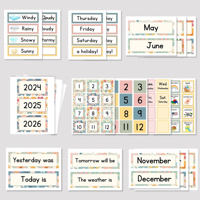 BOHO GARDEN CLASSROOM Decor Bundle, Printable Boho Theme Classroom ...