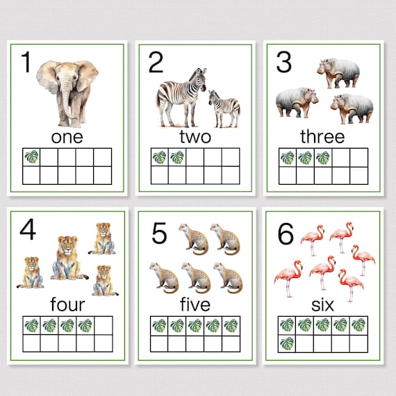 Animal Numbers 1 20