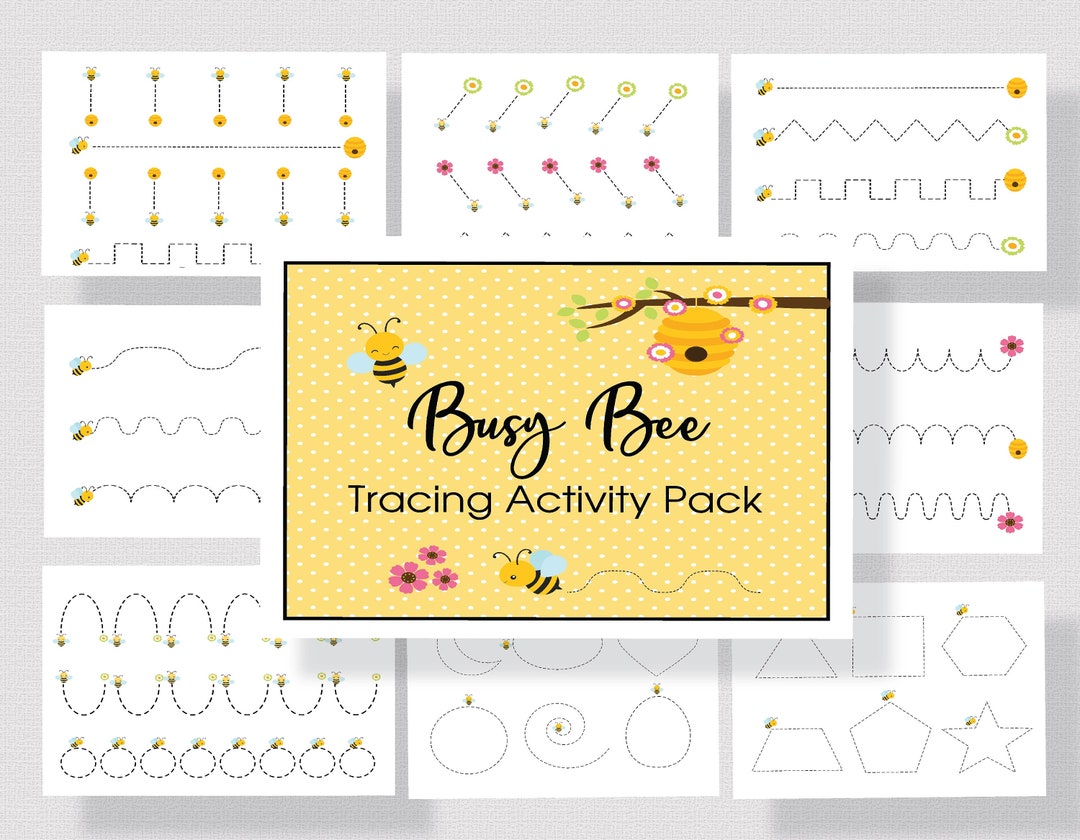 PRESCHOOL LINE TRACING Busy Book, Preschool Tracing Activitiy Book, Pre ...